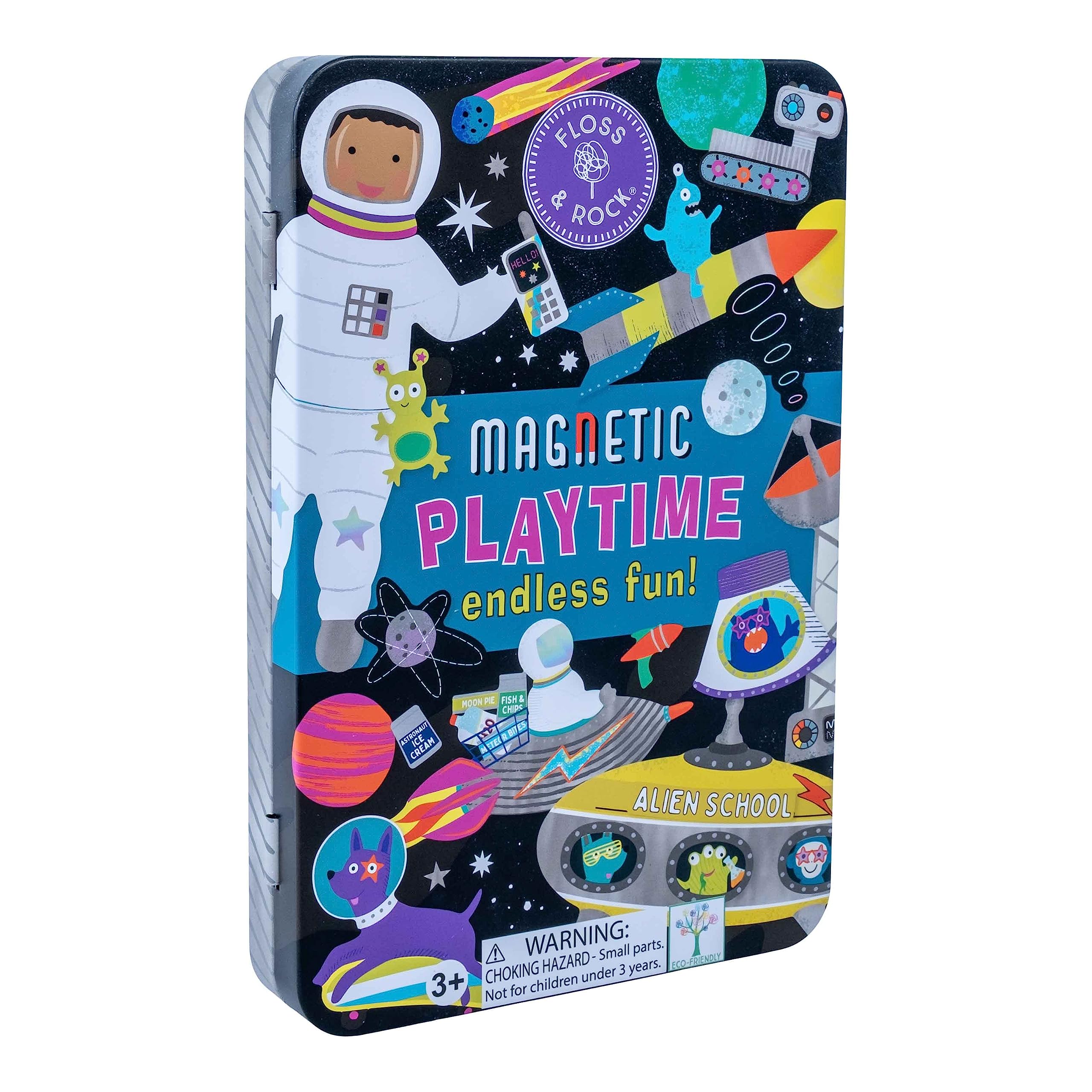 Floss & Rock Space Magnetic Playtime, 7.67-inch Height, Creative, Imaginative Play