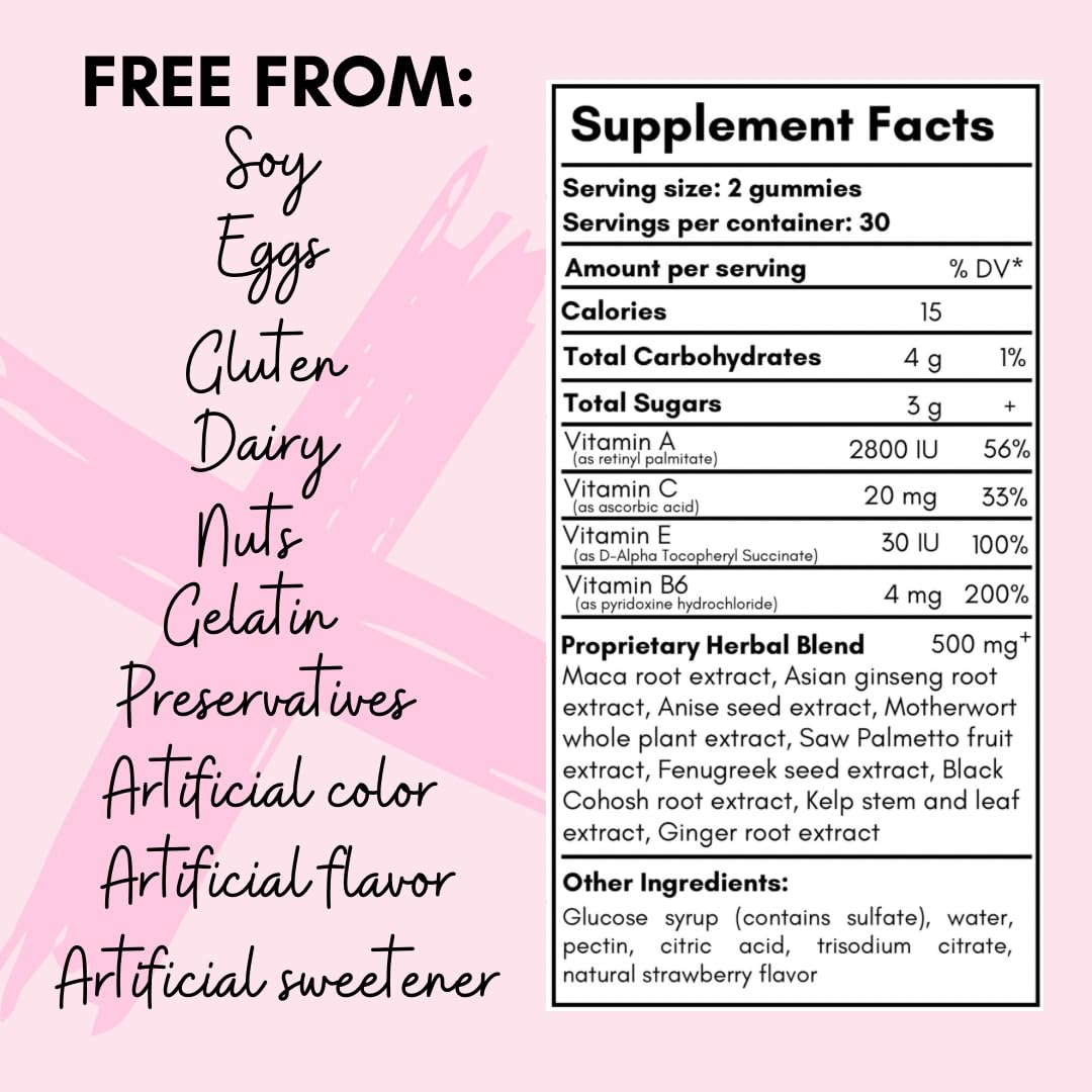 Viva La Cheetah Booty Enhancing Gummy Supplement, Big Butt Enhancer, Workout Support, Multivitamin for Women, Natural Glute Boost Vitamins for a Curvy Shape & Max Gains, 60 Vegan Gummies