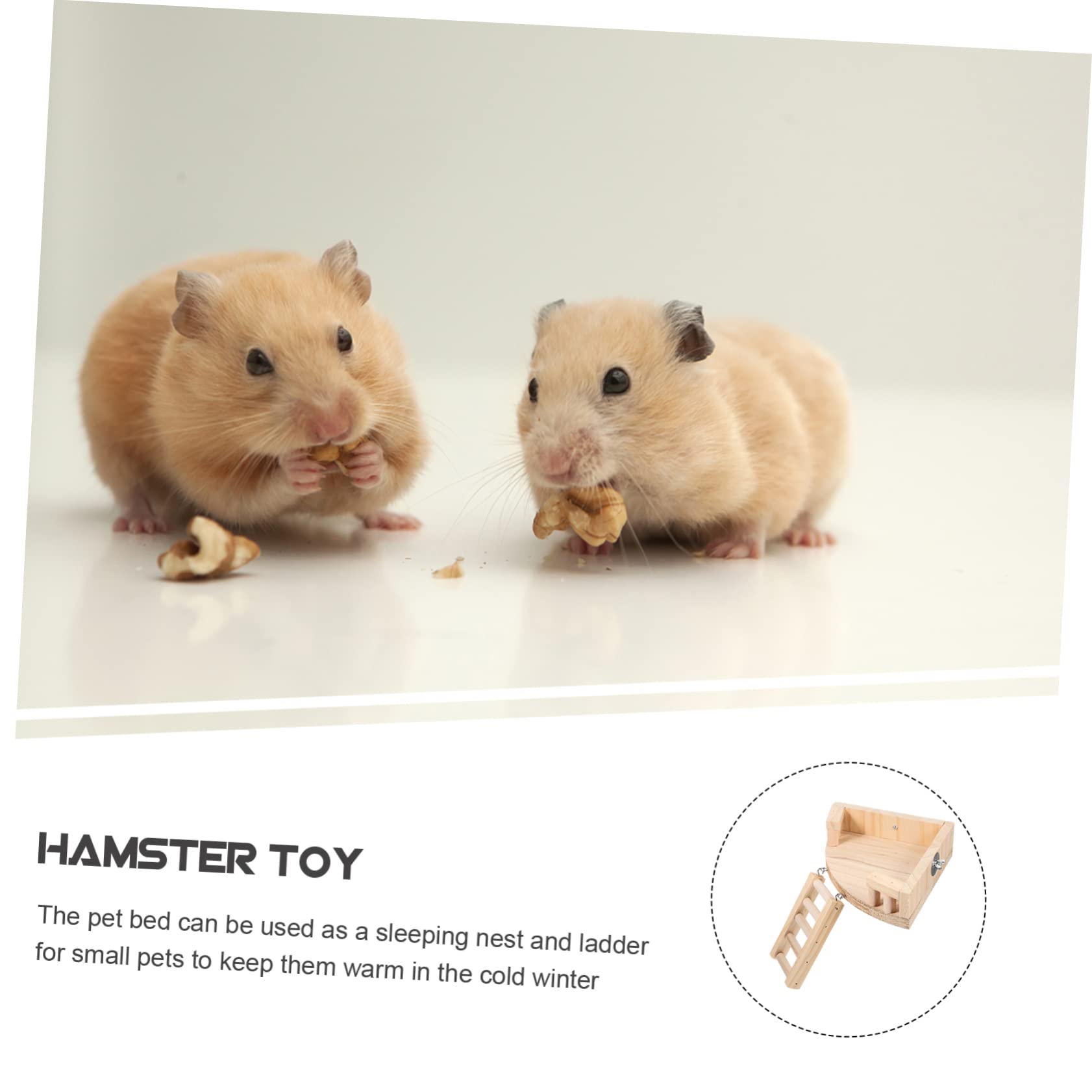 1 Set Hamster Stand Decorative Hamster Toy Wooden Chinchilla for Pet Household Chinchilla Toy Household Rat Plaything Delicate Hamster Platform Interesting Rat Plaything