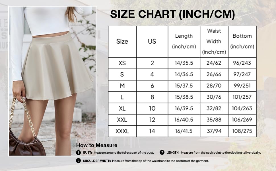 GAMISS High Waisted Mini Skirts Women PU Faux Leather Skirts for Women Pleated Beige, L