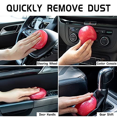 TICARVE Car Cleaning Gel Detailing Putty Car Putty Auto Detailing Tools Car Interior Cleaner Cleaning Slime Car Assecories Keyboard Cleaner Rose/NT WT: 5.6 oz (160 gr)