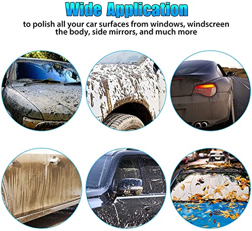 2PCS Clay Mitt, Auto Detailing Medium Grade Clay Bar Alternative Mitt for Flawless Removal of Surface Bonded Contaminant for Auto Detailing Clay Bar Alternative Novel Detailing Tool Car Care