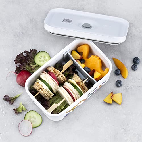 ZWILLING Fresh & Save DINOS Plastic Lunch Box Medium, Airtight Food Storage Container, Meal Prep Container, BPA-Free