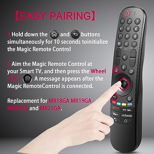 AZMKIMI Remote Control Replacement for LG MR22GA MR21GA Magic Smart TV LCD LED 3D HDTV Most 2021 2022 TVs Smart TVs (Voice Search)