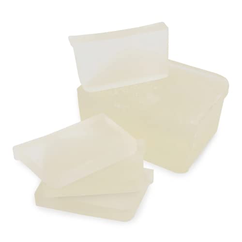 Primal Elements Clear Soap Base - Moisturizing Melt and Pour Glycerin Soap Base for Crafting and Soap Making, Vegan, Cruelty Free, Easy to Cut, Unscented - 10 Pound