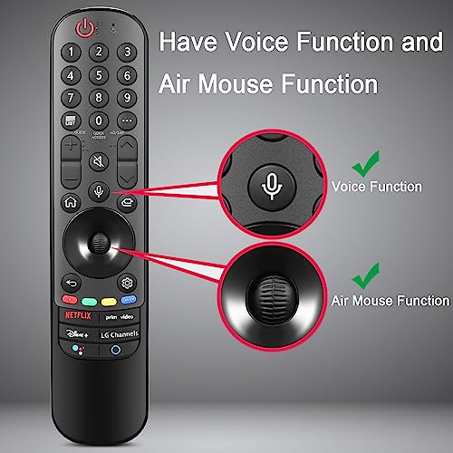 AZMKIMI Remote Control Replacement for LG MR22GA MR21GA Magic Smart TV LCD LED 3D HDTV Most 2021 2022 TVs Smart TVs (Voice Search)