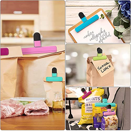 10PCS Large Chip Clips, Bag Clips, Food Clips, Sealing Clips (3 Large & 7 Small Size) , Heavy Duty Bag Clips for Food Storage with Air Tight Seal Grip, PPKKAI