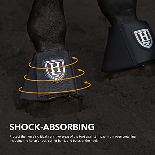 Harrison Howard Horse Bell Boots Durable Protection for Your Horse Sold in Pairs