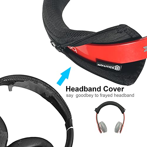 CaSZLUTION Headband Cover Headphone Headband Protector Headphone Cover Headset Replacement Headband Cover Compatible with Bose, B, JBL, ATH,Sony Headphones,Black (Small)