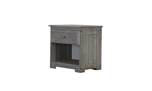 Discovery World Furniture 1 Drawer Nightstand in Charcoal