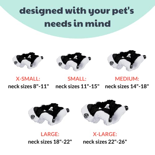 Huxley & Kent Ruff Pet Scrunchy | Hanukkah (Small) | Festive Christmas/Holiday Neckwear for Dogs/Cats | Fun Stretchable Costume Accessory | Soft Collar with Bells