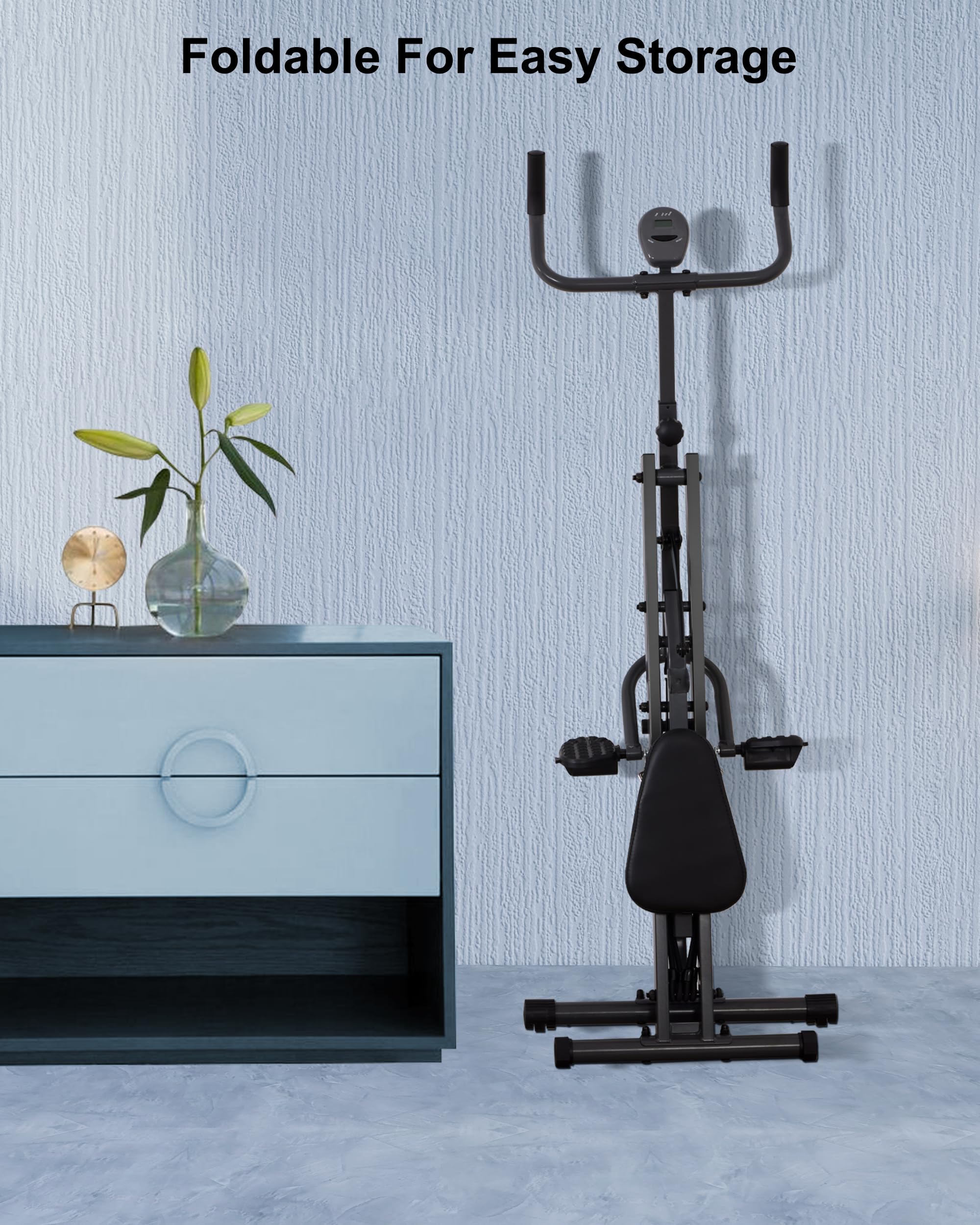 Squat Machine, BORGUSI R303 2 in 1 Squat Rowing Machine, Easy Assembly & Foldable Exercise Equipment, Glute Trainer Machine, Butt & Leg Home Workout Machine