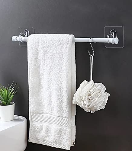 ZQSM New Shower Gel Bottle Rack Hook,Drill Free Transparent and Traceless O Ring Hooks,Shower Gel Bottle Rack Hook Bracket,Multifunctional Round Hook self Adhesive Wall Mounted (20PCS)