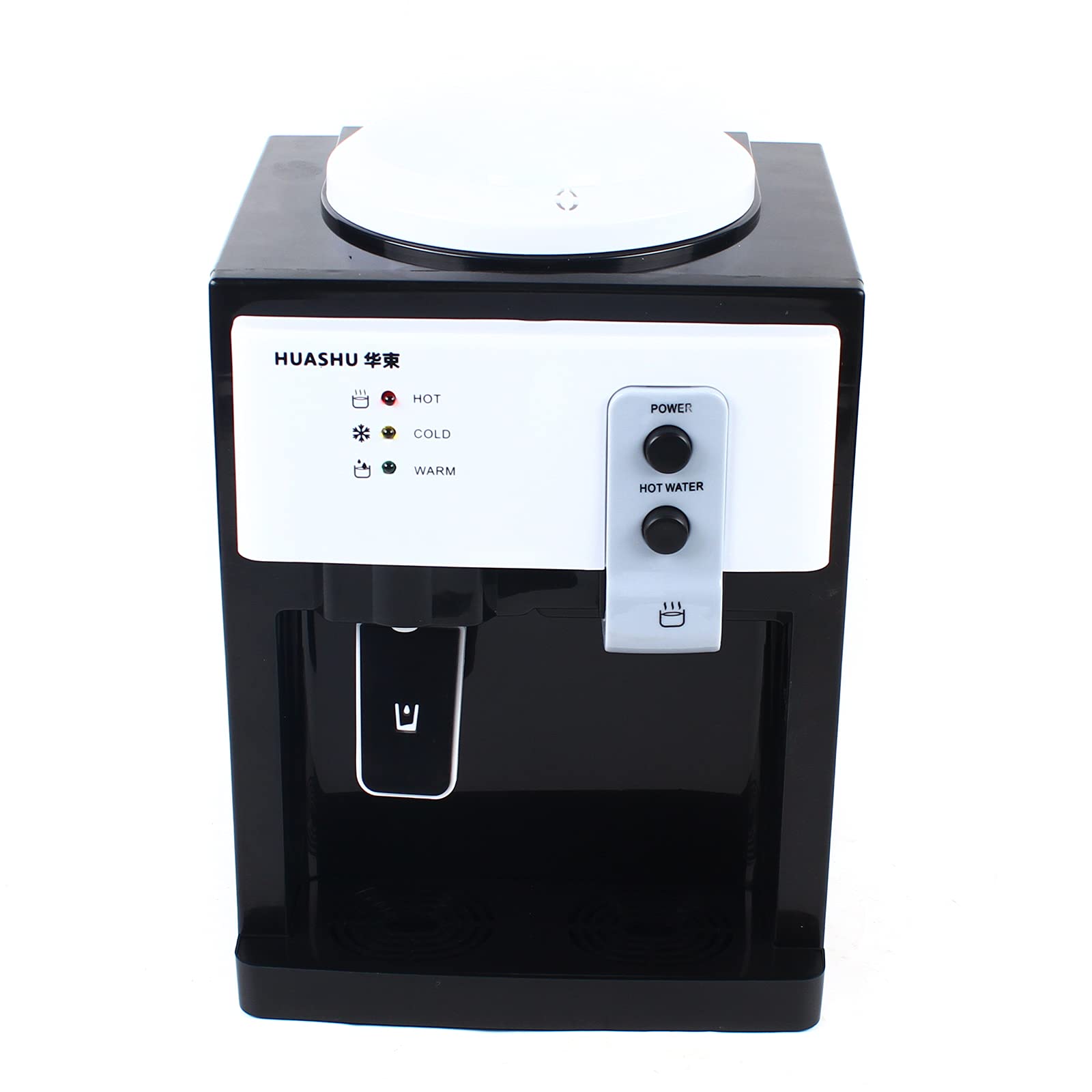 5-Gallon Electric Water Dispenser Top Loading Countertop Drinking Machine 3 Temperature Settings Hot Ice Cold Water Cooler Dispenser for Home Office
