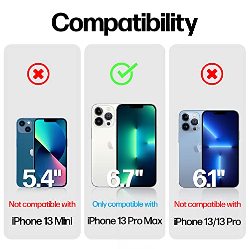 Power Theory 2-Pack Screen Protector for iPhone 13 Pro Max Premium Shatter Resistant Tempered Glass [9H Hardness], Easy Install, 99.99% HD Clear, Bubble Free, Case Friendly, Anti-Scratch, Anti-Smudge