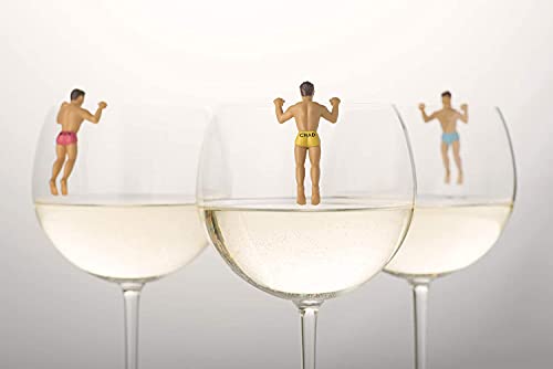 Drinking Buddies Cocktail/Wine Glass Markers count of 6