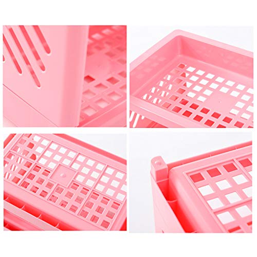 zgs78hh Double Layer Hollow Shelf, Plastic Cosmetics Desktop Finishing Bathroom Accessories Organizer,Storage Rack,2 Tier Shelf Holder, White