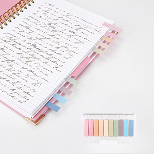 Ddaowanx Hardcover Spiral Notebook, College Ruled Notebook Journal, 7.5"x10.2", 320 Pages Leather Writing Journal for Women, 3 Subject B5 Hardcover Notebook for Work School (B5)