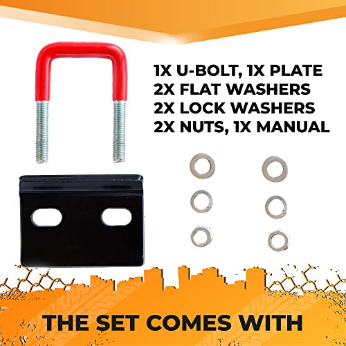 Vehiclex Anti Rattle Hitch Tightener for 1.25" and 2" Hitch Receivers β 0.44" U-Bolt Diameter β Protective Anti-Rust Coating