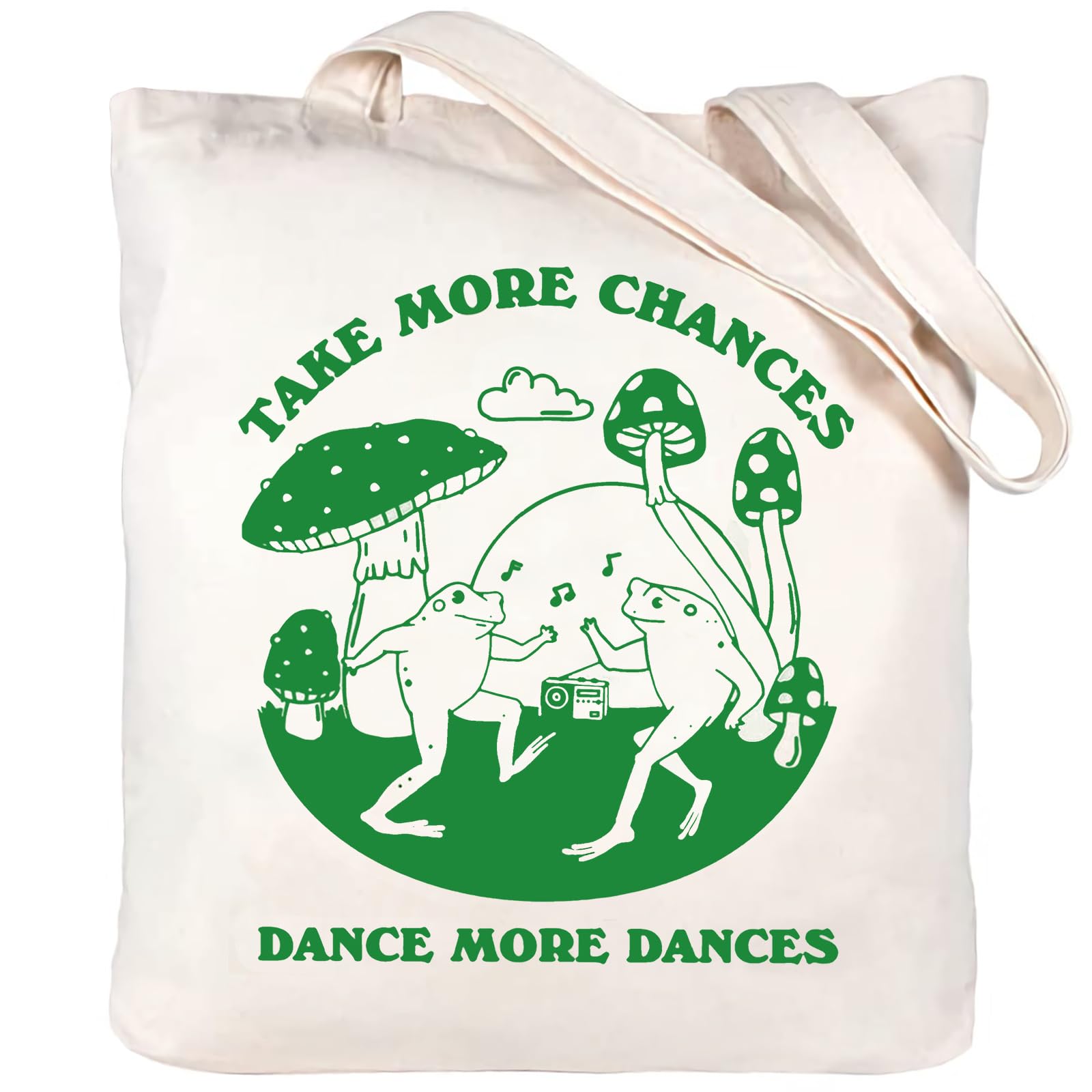 Kimoli Canvas Tote Bag Aesthetic Cute Beach Bag Reusable Grocery Shopping Bags Totes for Women DM6C