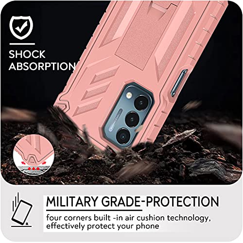 Case for OnePlus Nord N200 5G Case with Screen Protector x2 Tempered Glass [Rotating Belt Clip Holster] [Kickstand] Military Grade Heavy Duty Bumper Shockproof Full Body Protection Nord N200 5G Case-4