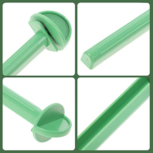 POPETPOP Bird Cage Perch Plastic Parrot Branch Stand Parrot Cage Hanging Toys for Small Conures Macaws Parakeets Parrots Love Birds Finches Green 10PCS