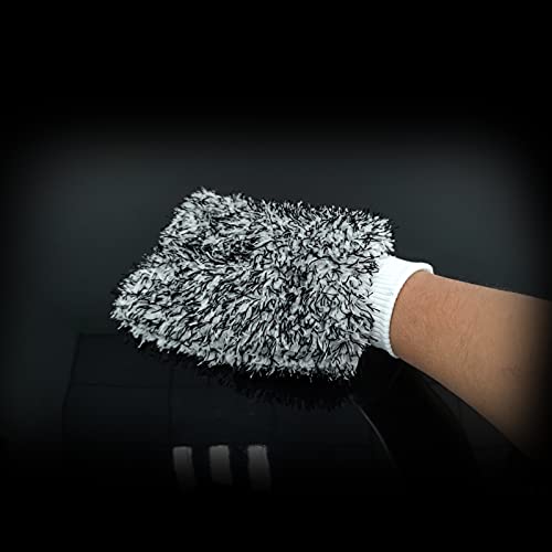 Microfiber Car Wash Mitt, Premium Super Absorption Car Wash Sponge - Scratch Free, Lint-Free for Cars, Trucks, SUV, Boat & Motorcycle