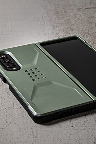 URBAN ARMOR GEAR UAG Designed for Samsung Galaxy Z Fold3 5G (2021) Case Civilian Sleek Ultra-Thin Shock-Absorbent Protective Cover, Mallard