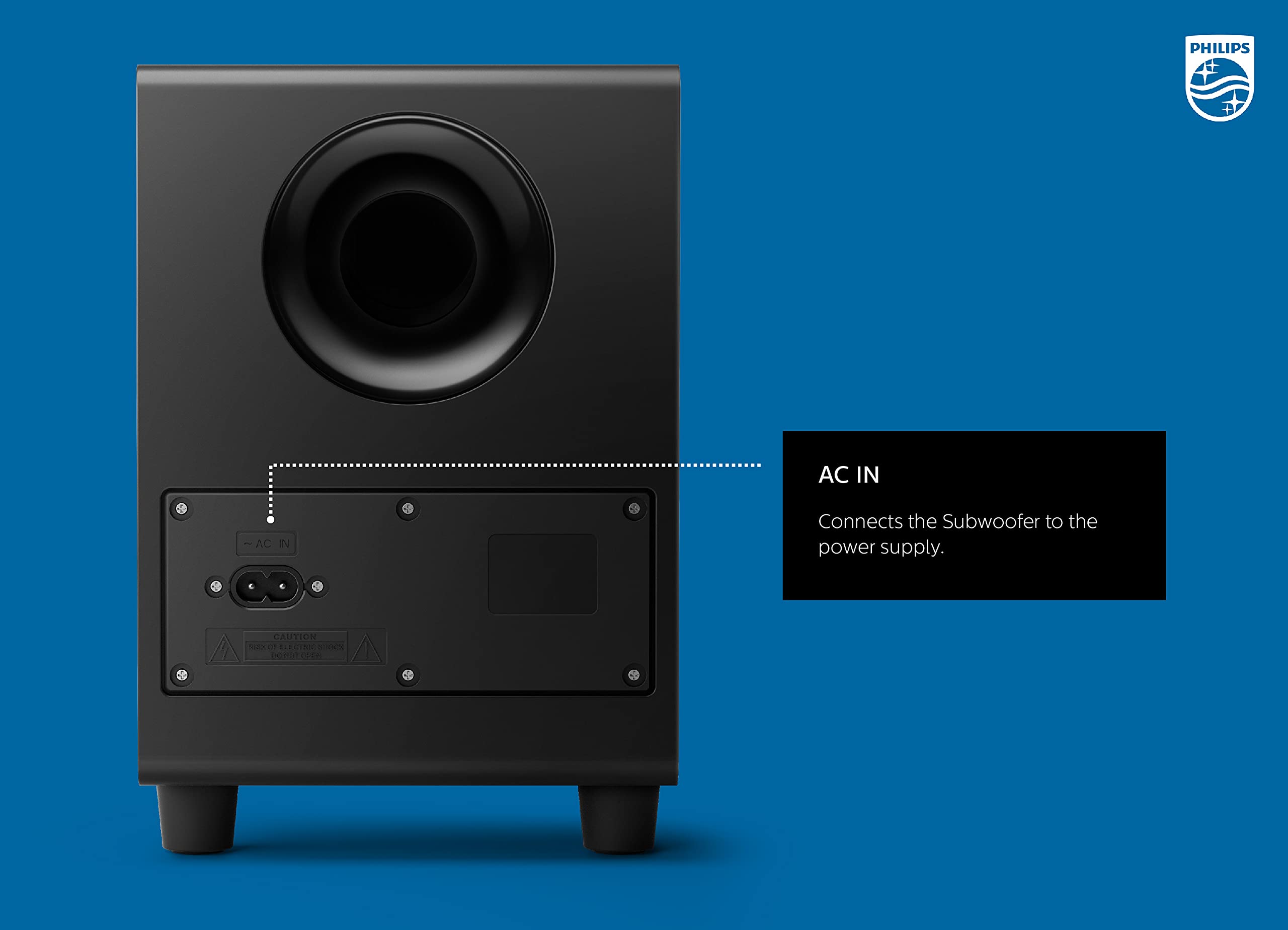PHILIPS B5305 2.1 Soundbar Speaker with Wireless Subwoofer, Remote Control, Bluetooth Streaming and HDMI ARC (TAB5305) (Renewed)