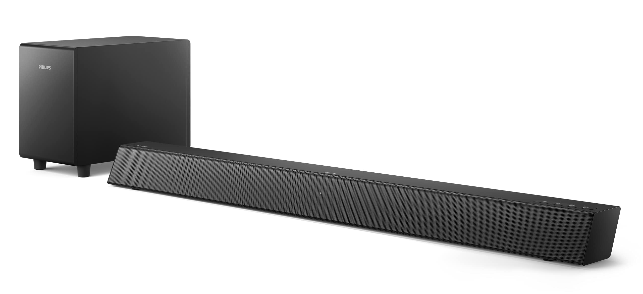 PHILIPS B5305 2.1 Soundbar Speaker with Wireless Subwoofer, Remote Control, Bluetooth Streaming and HDMI ARC (TAB5305) (Renewed)