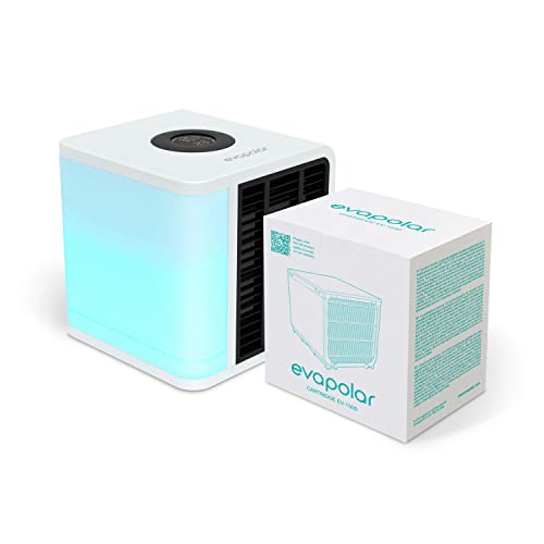 Evapolar evaLIGHTplus Personal Evaporative Air Cooler (White) and extra cartridge