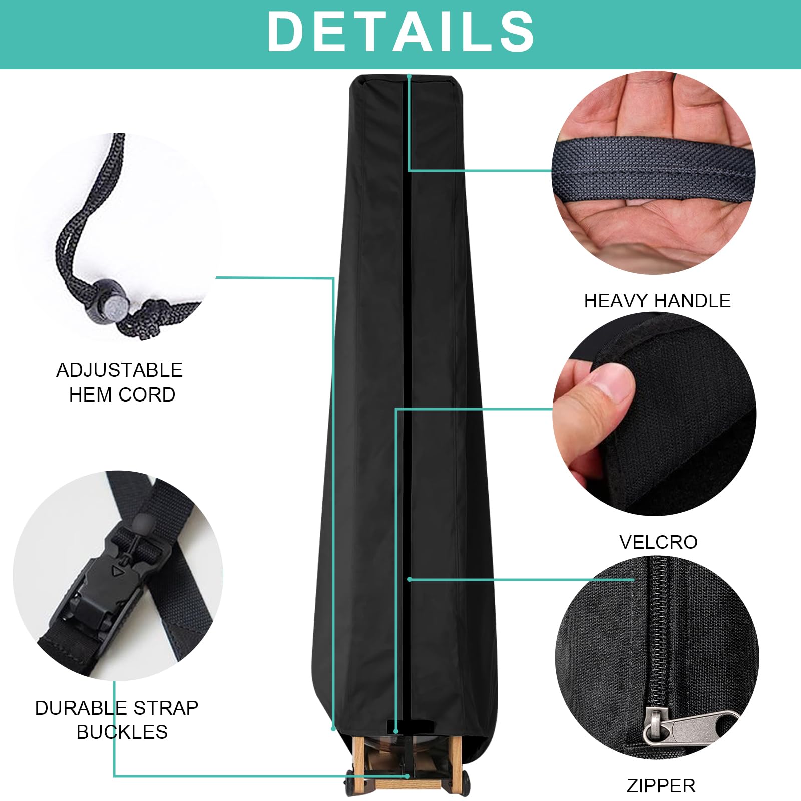 Rowing Machine Cover, Durable 600d Oxford Fabric Sports Rowing Machine Protective Covers with Zip and Drawstring,Waterproof,Dustproof and Breathable,Black,83" Lx24 Wx22”H