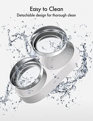 PETLIBRO Pet Food Splitter with Stainless Steel Bowls, Automatic Cat Feeder Bowls for Two Cats or Dogs, Suitable for PETLIBRO Automatic Cat Feeder PLAF005, PLAF006, PLAF103, PLAF203