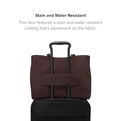TUMI - Voyageur Valetta Large Tote - 15" Laptop Purse for Business, Travel - Stain, Water-Resistant - Crossbody Strap - Deep Plum