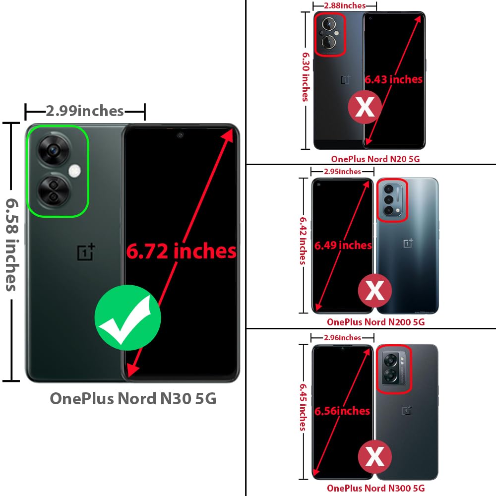 TJS Compatible for OnePlus Nord N30 5G Case, with Tempered Glass Screen Protector, Metal Ring Magnetic Support Kickstand Heavy Duty Drop Protection Cover Phone Case (Blue)