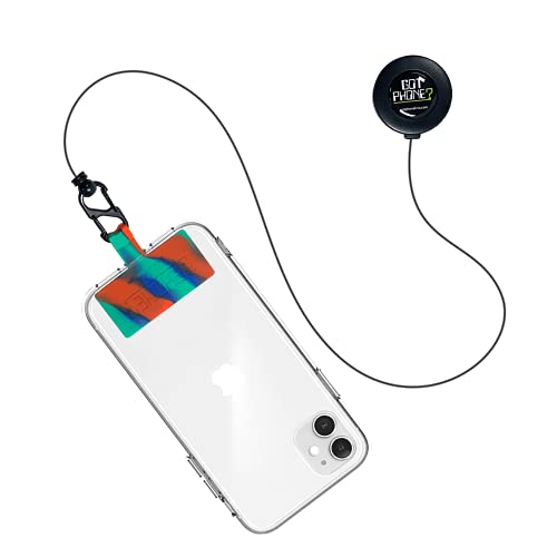 Got Phone Leash, Retractable Phone Reel Pad, for Most Phones and Cellphone Cases (Multicolor)