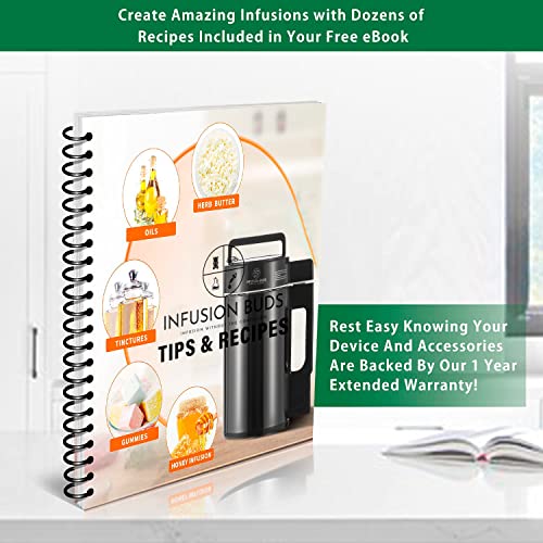 Infusion Buds Butter Infuser Machine- 2023 Herbal Butter Maker Machine | Herbal Butter & Oil Infuser Machine. Butter Machine | Includes Decarb Box And Tons Of Accessories