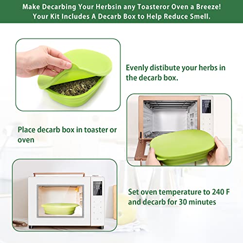 Infusion Buds Butter Infuser Machine- 2023 Herbal Butter Maker Machine | Herbal Butter & Oil Infuser Machine. Butter Machine | Includes Decarb Box And Tons Of Accessories