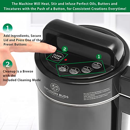 Infusion Buds Butter Infuser Machine- 2023 Herbal Butter Maker Machine | Herbal Butter & Oil Infuser Machine. Butter Machine | Includes Decarb Box And Tons Of Accessories