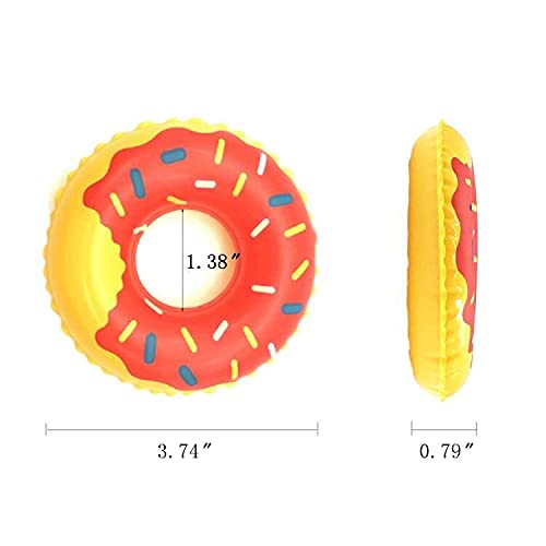 Wxbzbhwxc Small Animal Swimming Ring 3.74 Inch Reptile Amphibians Pool Float Bath Collar Ring for Lizard Bearded Dragon Ferret Hedgehog Hamster Squirrel Leopard Gecko 6 PCS (Randomly 5pcs)