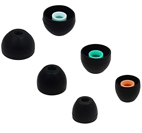 ALXCD Eartips Compatible with Sony WF-1000XM4 Earbuds, S/M/L 3 Pairs Soft Silicone Ear Tips Earbuds Tips, Compatible with Sony WF-1000XM4 Silicon Tips XM4 3 Pairs, SML, Black