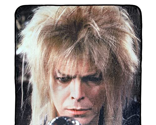 Surreal Entertainment Labyrinth The Movie Jareth The Goblin King Super Soft Fleece Throw Blanket, Black, One Size