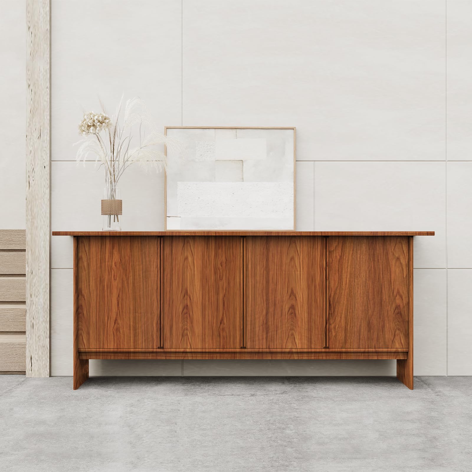 HATOKU 17.7" x 355" Brown Wood Peel and Stick Wallpaper, Contact Paper for Cabinets PVC Self Adhesive Wallpaper for Desk Drawer Shelf Liner
