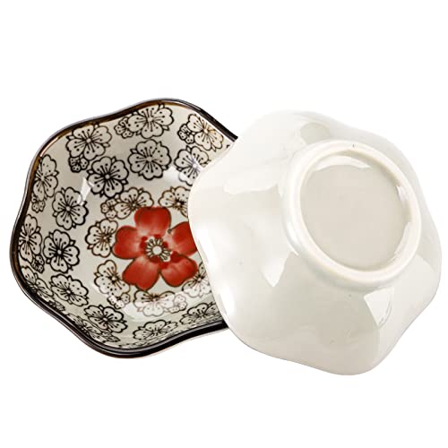 ZEAYEA Set of 12 Pinch Bowls, Ceramic Dipping Mini Bowls, 3 oz Soy Sauce Dishes, Japanese Appetizer Condiments Serving Dishes for Sushi, Ketchup, Dessert, Snack, BBQ, Party, Dinner