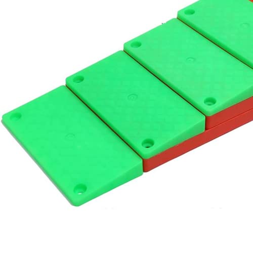 GarfatolRv RV Leveling Blocks with Glow in The Dark Ramp Heavy Duty Camper Leveling Blocks Ideal for Stabilizing and Leveling Your Rigs-10 Pack, Red
