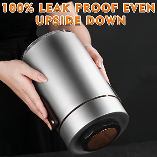 Thermos for Hot Food,3 Tier 67oz Stackable Insulated Food Jar with Lunch Bag & Spoon Fork,Leakproof Stainless Steel Meal Bento Carrier Soup Container Lunch Box for School Office Picnic Travel Outdoors