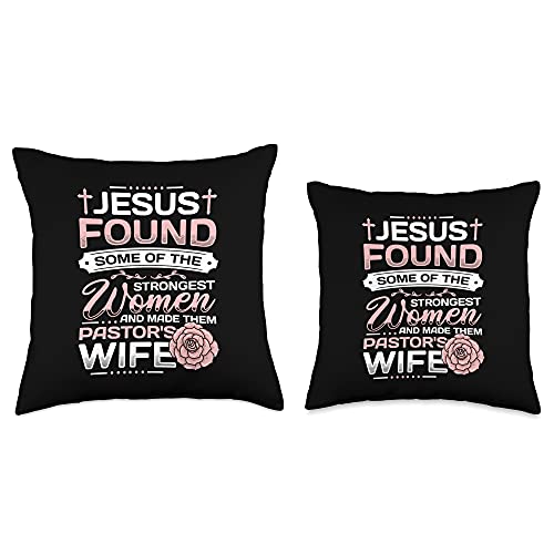 Pastor Wife Appreciation Gifts Appreciation Church Christian Pastor Wife Throw Pillow, 18x18, Multicolor
