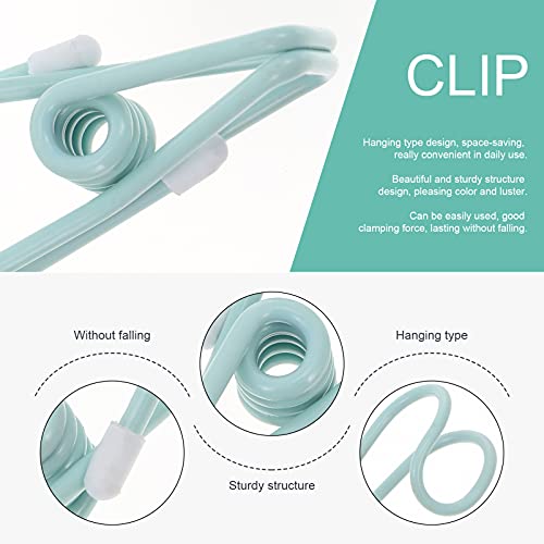 DOITOOL Towel Hooks Towel Hooks 10pcs Windproof Clothespins with Hook Green Clothes Hook Holding Clothes Shoes Socks Gloves for Home Door Wall Cloth Hanger Towel Hook Towel Hook