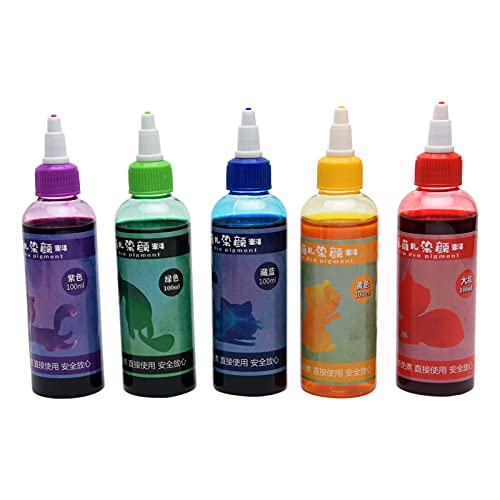 Textile Paints, Fabric DIY, Harmless Tie Dye Kit, Skin Safe Dye, Machine Washable Dyes, Clothing Accessories Decorating(Size:5 Set)