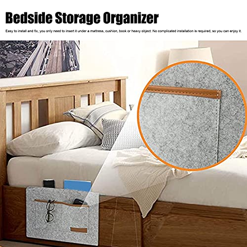 Eulbevoli Bedside Storage Organizer, Large‑Capacity Bedside Hanging Holder for Dormitory Rooms for Families